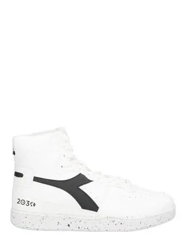 DIADORA HERITAGE Leather High-top Sneakers - White