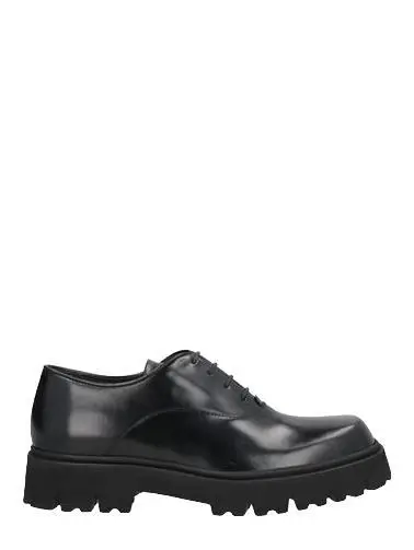 Emporio Armani Lace-up Calfskin Shoes - Black