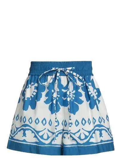 Sandro Woven Relaxed-fit Shorts - Blue