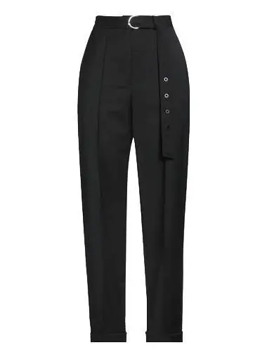 Sandro Straight-leg Pants With Belt - Black