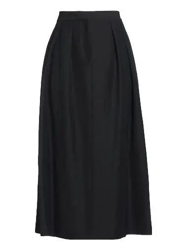 Fabiana Filippi Midi Flared Pleated Skirt - Black