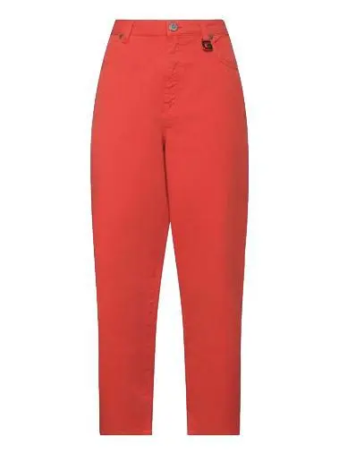 GAËLLE PARIS Tapered High-waisted Jeans - Tomato Red