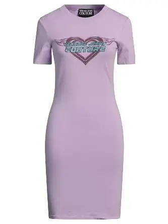 Versace Mini T-shirt Dress - Purple