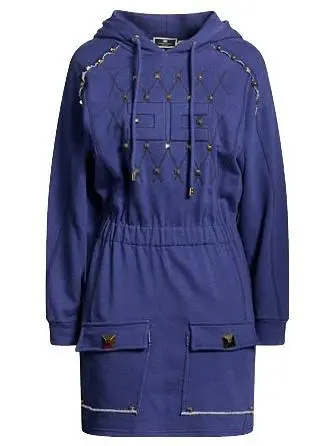 Elisabetta Franchi Mini Cotton Terry Dress - Blue