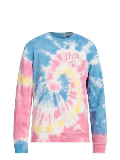 REPLAY Tie-dyed Cotton Sweatshirt - Blue