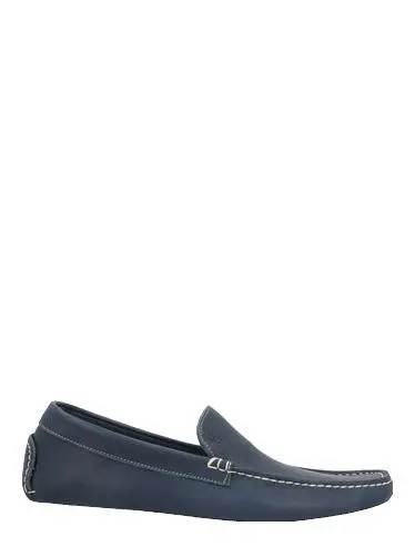 Canali Leather Loafers - Navy
