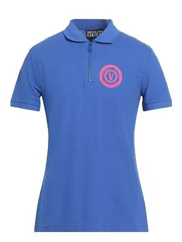Versace Polo Shirt Size Cotton, Elastane - Blue