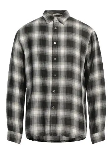 Crossley Shirt Charcoal Size Linen - Grey