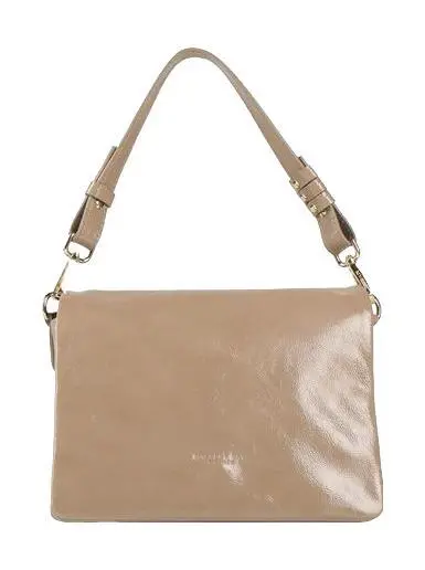 MY BEST BAG FIRENZE Leather Flap Bag - Beige