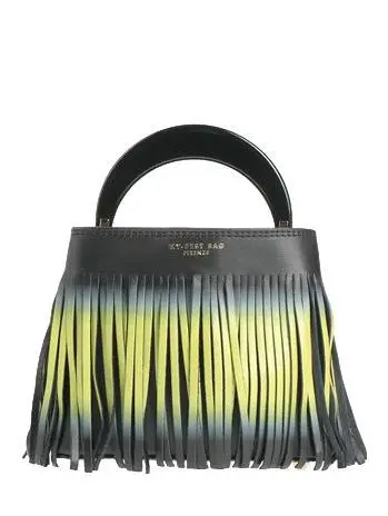 MY BEST BAG FIRENZE Leather Handbag With Fringes - Black