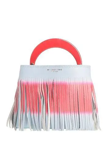 MY BEST BAG FIRENZE Leather Handbag With Fringes - Blue