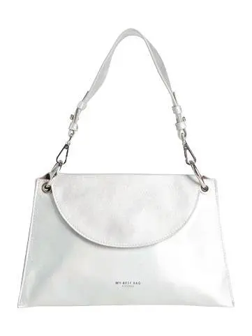 MY BEST BAG FIRENZE Handbag With Flap And Magnetic Fastening - Silver