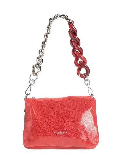 MY BEST BAG FIRENZE Handbag With Chain Strap - Red