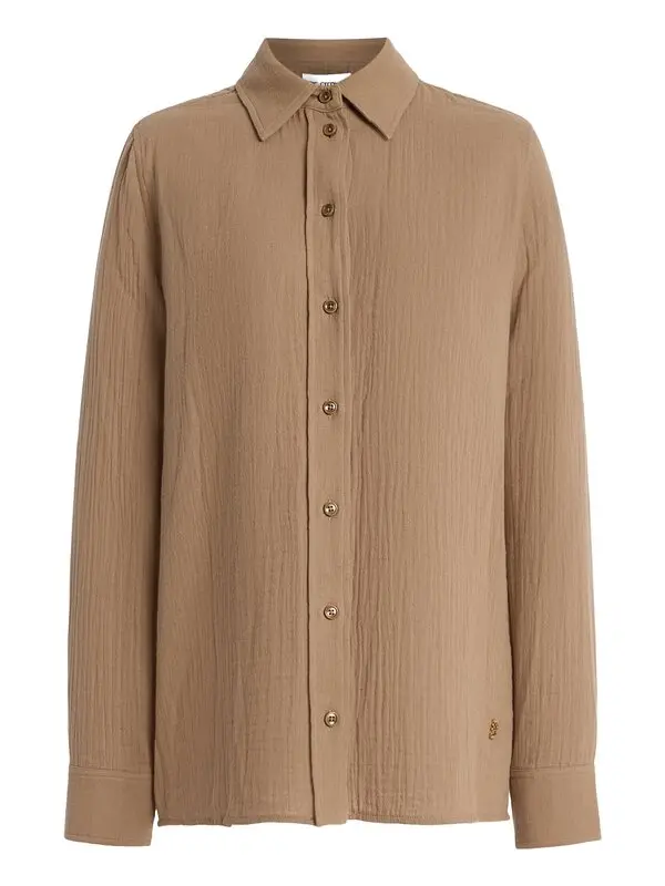 Eterne Constance Cotton Shirt - Taupe