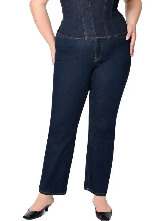 Warp + Weft Ase High-waist Straight-leg Stretch Jeans - Long Gone