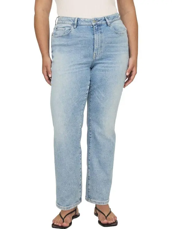 Warp + Weft High Waist Straight Leg Jeans - Outta Sight
