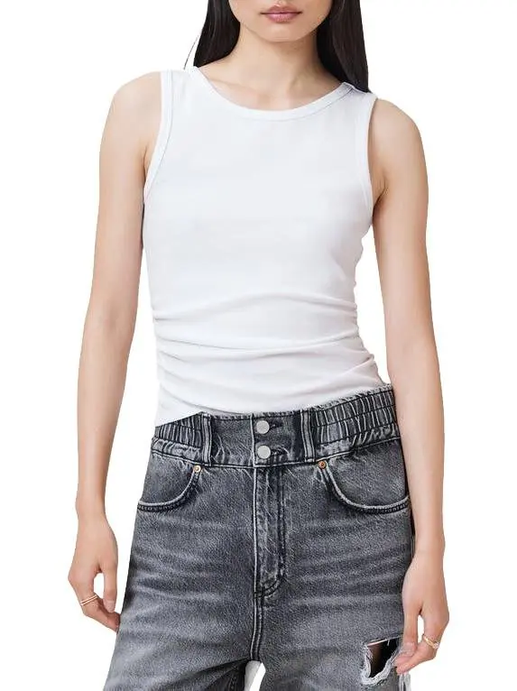 ALLSAINTS Katarina Stretch Cotton Tank Top - Optic White