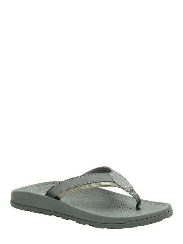 CHACO Lowdown Leather Flip Flop - Alloy