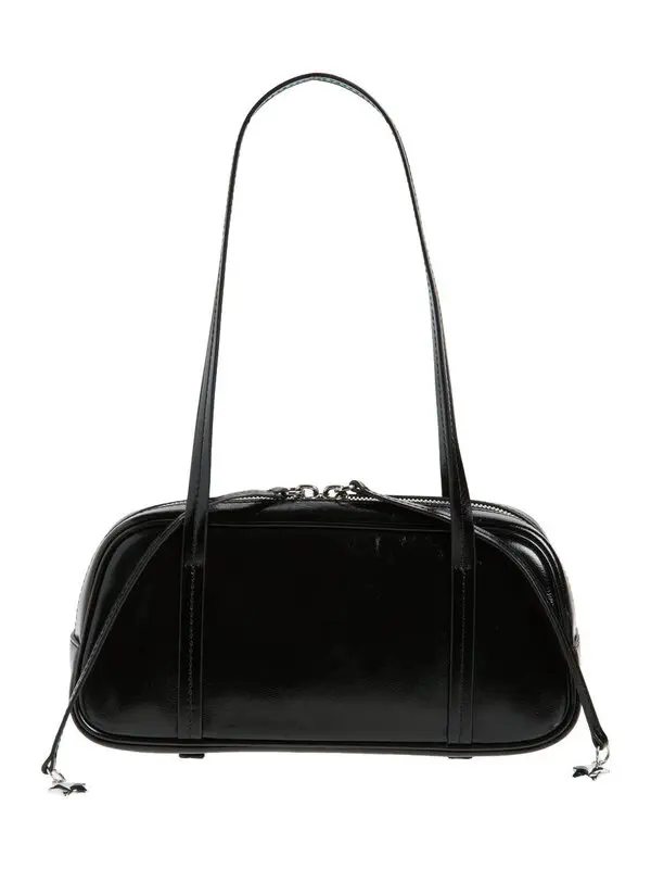 Sandy Liang Twin Leather Shoulder Bag - Black