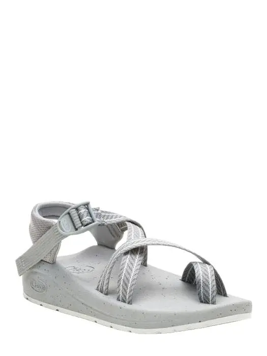 CHACO Cushz Toe Loop Sandal - Frond Cement Gray
