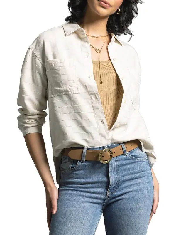 WEEKEND LOS ANGELES Adoria Textured Shirt - Creme
