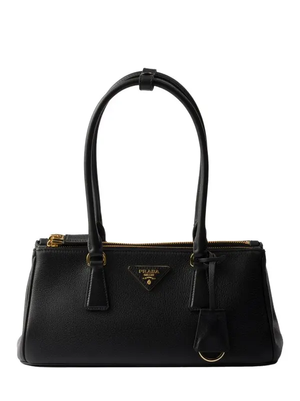 Prada Galleria Medium Leather Bag - Black