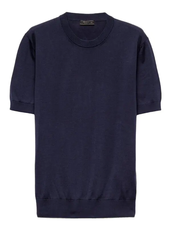 Prada Cotton Crew-neck Sweater - Blue
