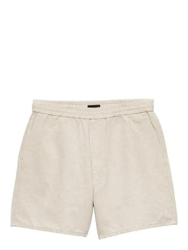 Prada Chambray Bermuda Shorts - Natural