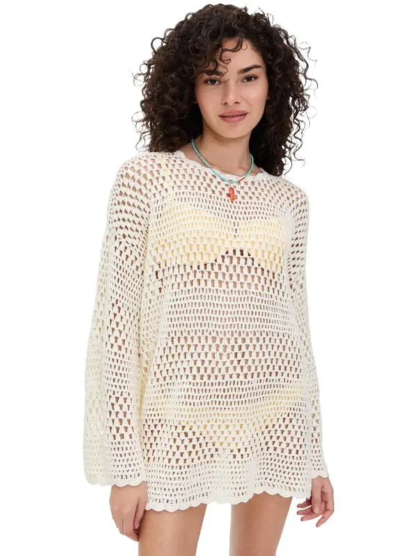 Show Me Your Mumu Paula Pullover Sweater - White