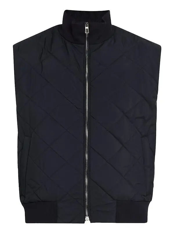 Loro Piana Ampay Full-zip Vest - W538 Blue Navy