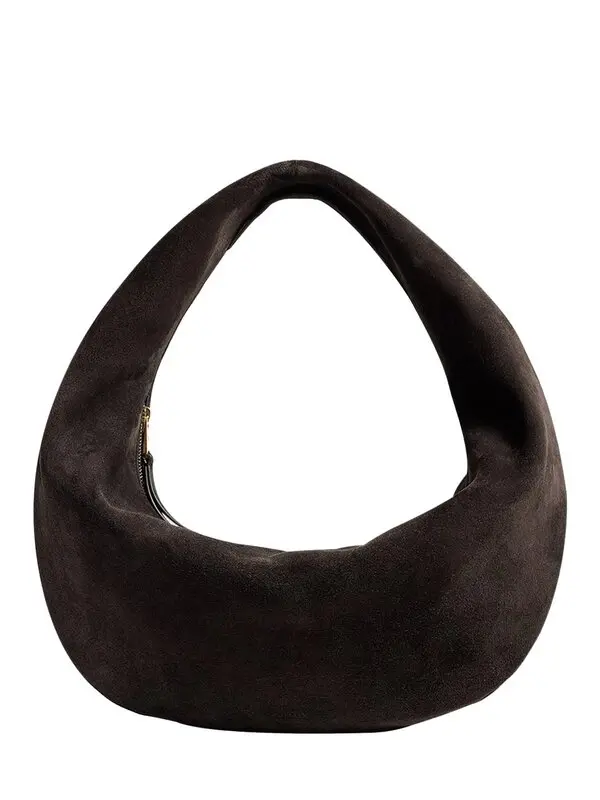 Khaite Olivia Medium Hobo Bag - Dark Brown