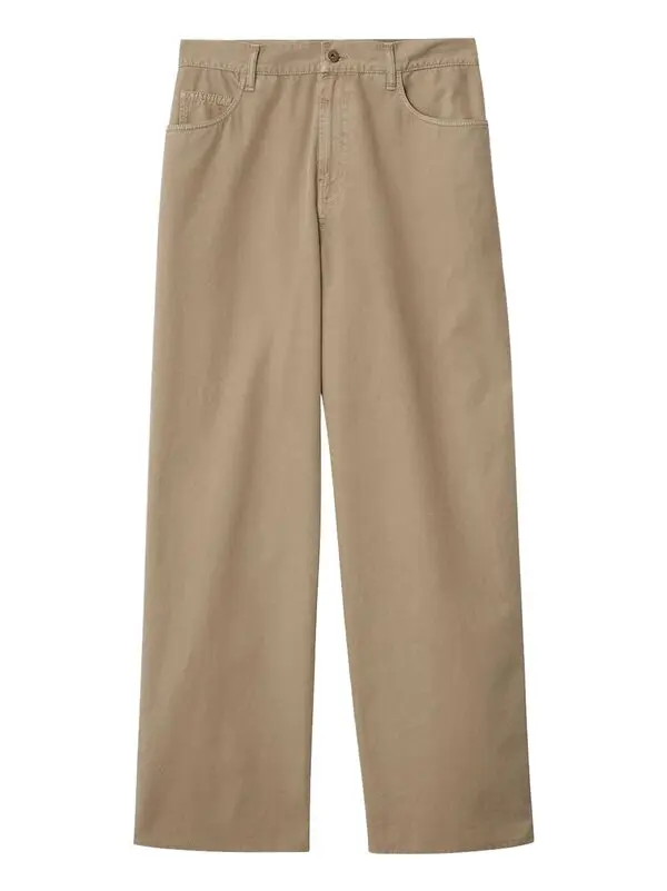 Burberry Washed Twill Trousers - Quill