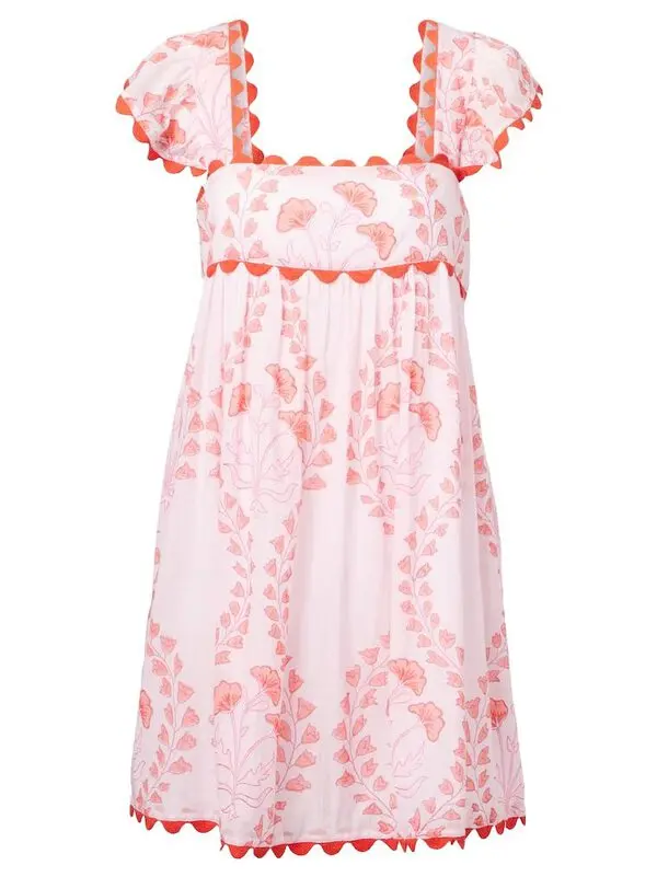 JULIET DUNN Printed Mini Dress - Pink