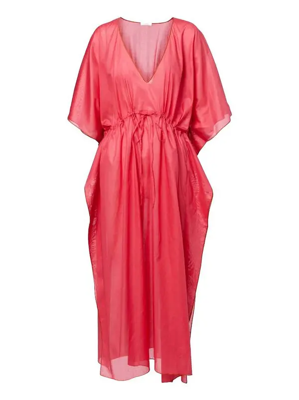 ERES Voilier Cotton Voile Kaftan - Red