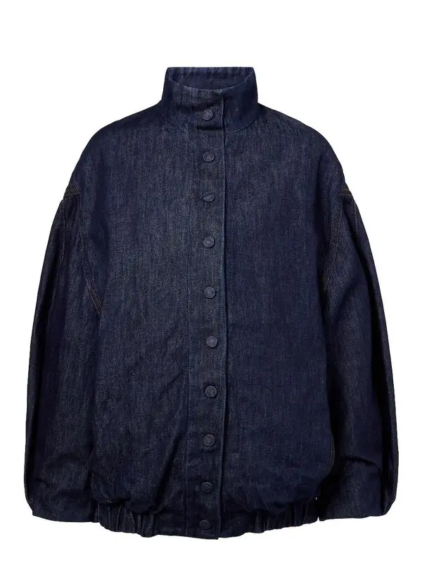 Dries Van Noten Oversized Denim Jacket - Blue