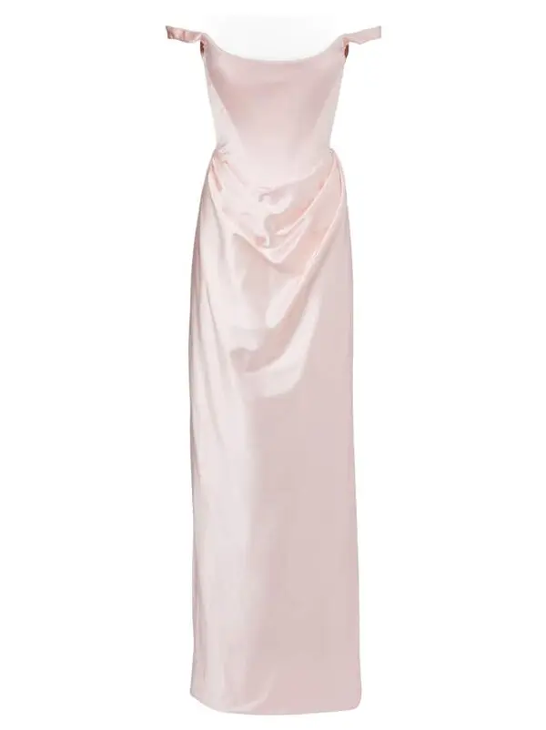 VIVIENNE WESTWOOD Satin Bustier Gown - Pink