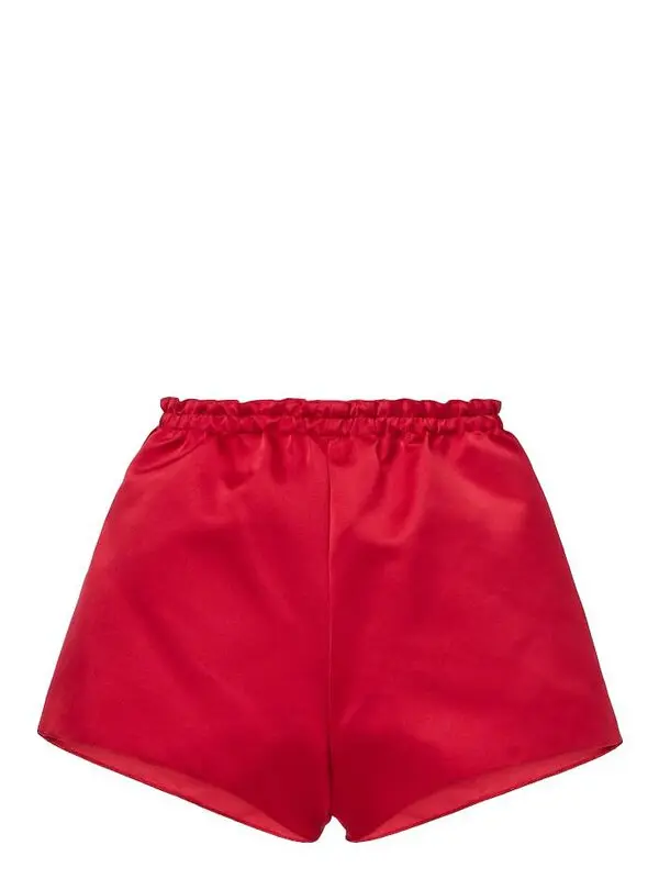 Giambattista Valli High-rise Satin Shorts - Red