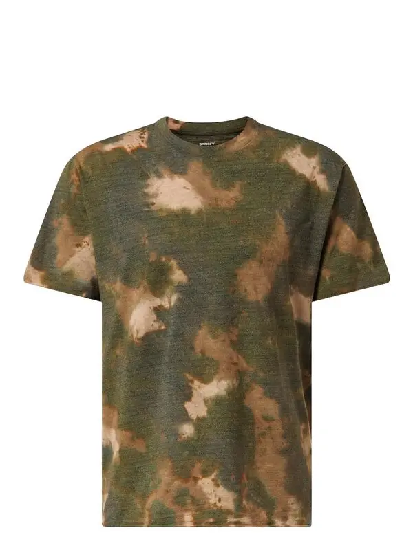 Satisfy Batik Camouflage Wool-blend Jersey T-shirt - Green