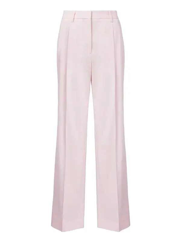 TOTEME High-rise Straight Pants - Pink