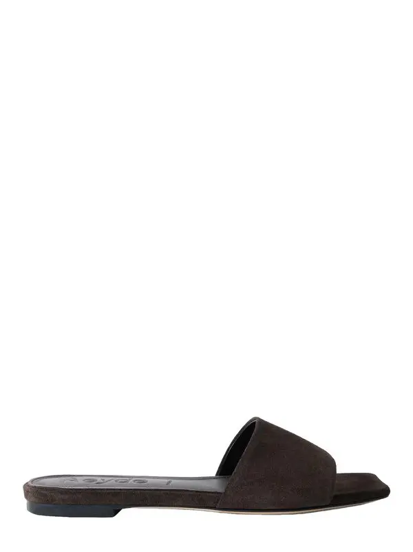 AeydĒ Anna Suede Slides - Brown