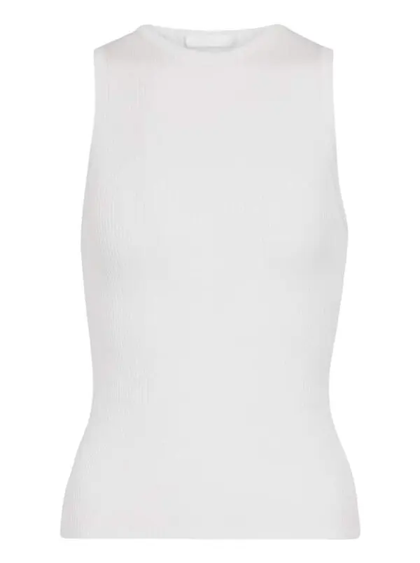 Wardrobe.NYC Ribbed-knit Cotton Tank Top - White