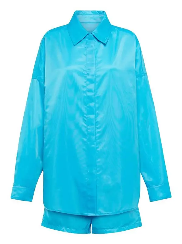 THE FRANKIE SHOP Perla Jacket And Shorts Set - Blue