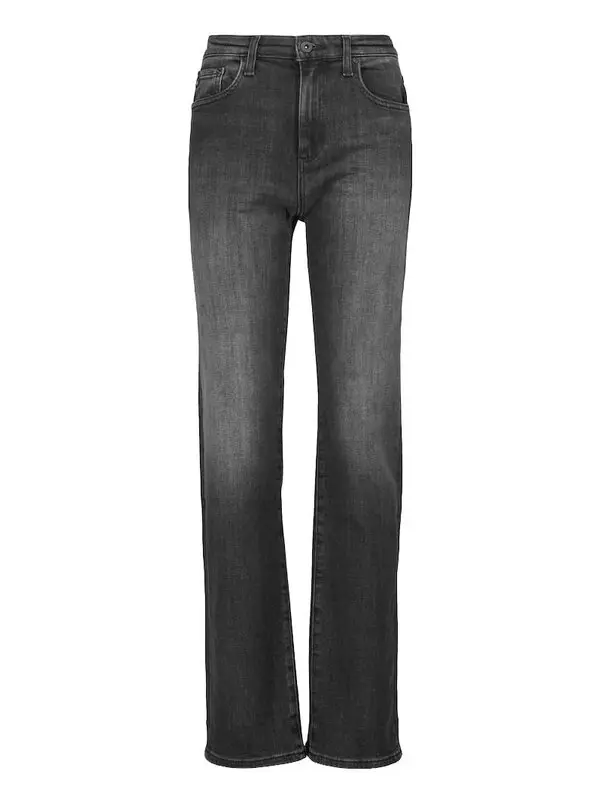 Ag Alexxis High-rise Straight Jeans - Black