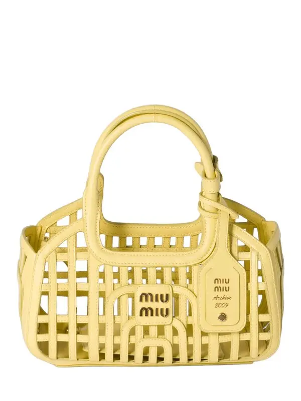 Miu Miu Leather Handbag - Lemon Yellow