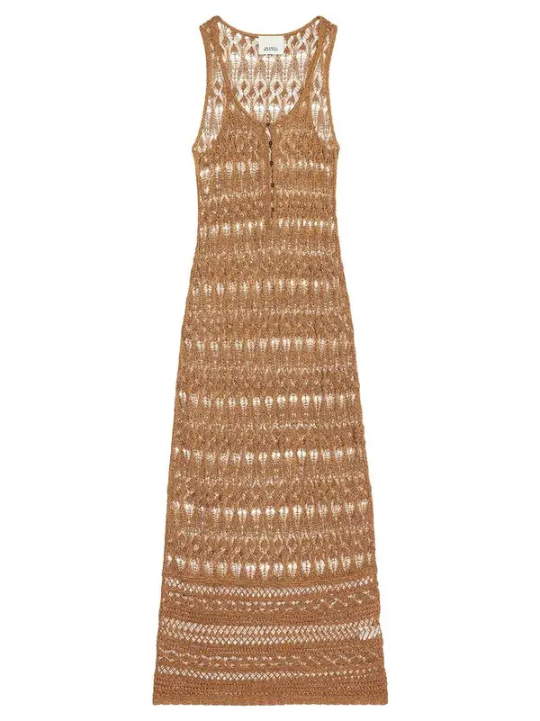 Isabel Marant Pernille Crochet Dress - Gold
