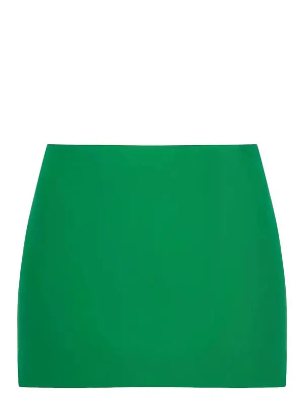 PILZER Mini Skirt With Contrasting Trim - Green