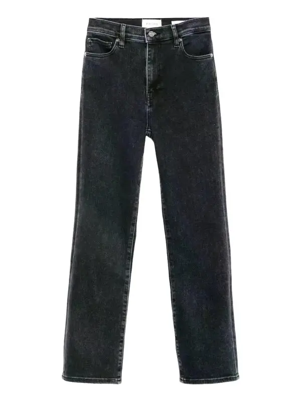 FRAME Le Sleek Straight Leg Jeans - Black
