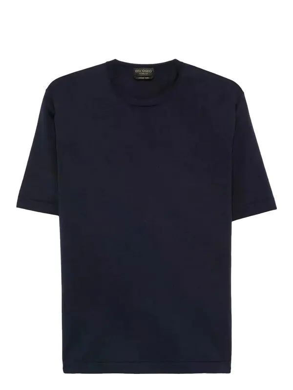 DELL'OGLIO Knitted T-shirt - Blue