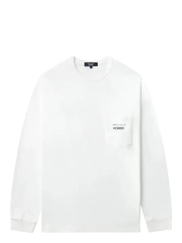 Comme Des Garçons Logo-print T-shirt - White