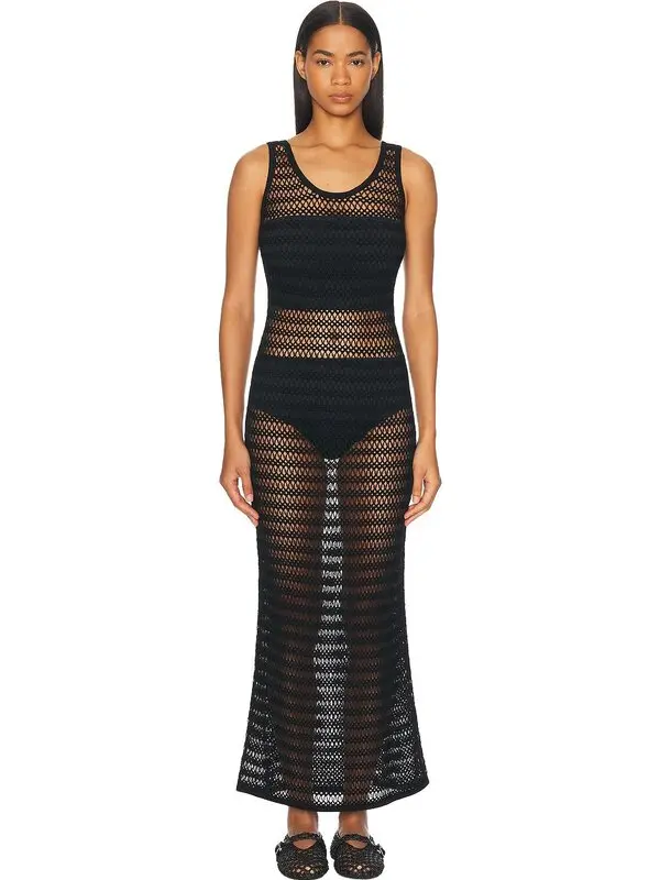 Alaïa Maxi Tank Dress - Noir Alaia
